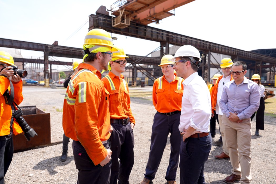 Buttigieg Tours Central PA Infrastructure, Meets Workers - USA Works