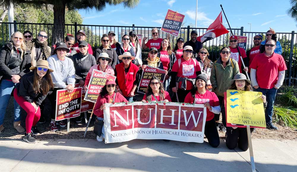 Photos from NUHW Picket Lines at Kaiser Locations - USA Works