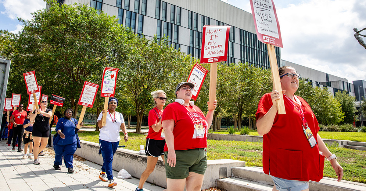 UMC Nurses in New Orleans Plan Second Strike for Contract Progress ...