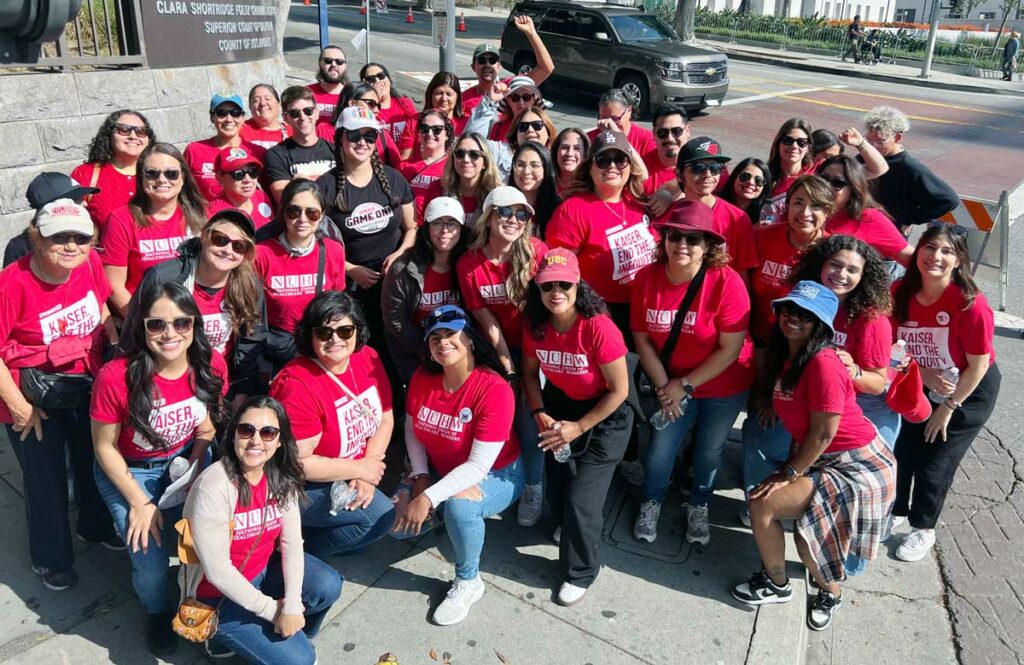 Bernie Sanders and AOC Rally Supports NUHW Strike in Los Angeles - USA ...